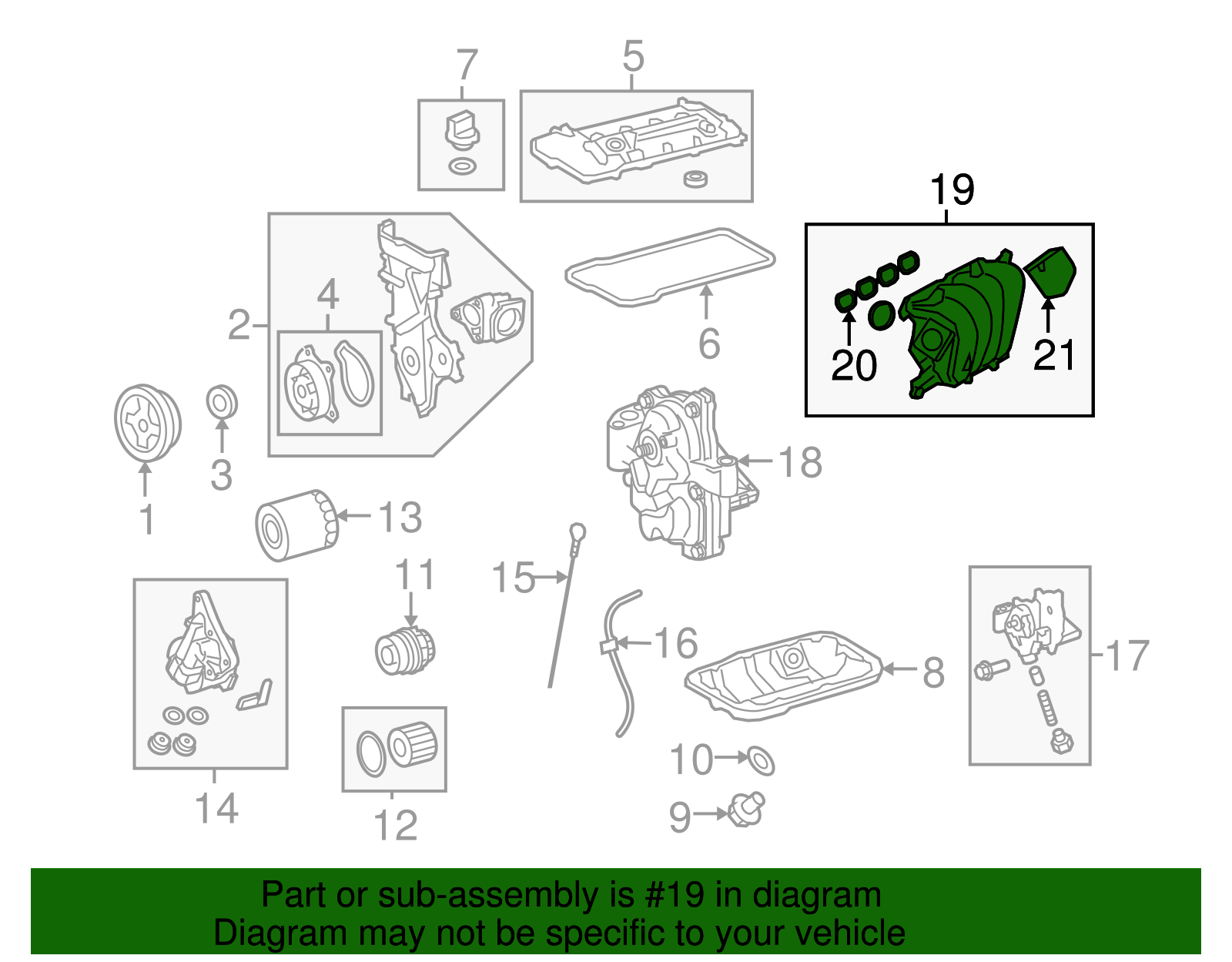 2014-2022 Toyota Intake Manifold 17120-0T080 | Toyota Parts Center