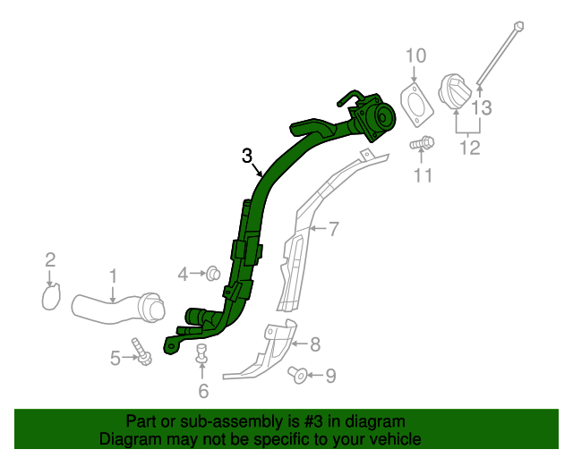 2021-2022 Kia Niro Filler Neck 31040-G5601 | OEM Parts Online
