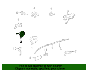 1998-2002 Toyota Land Cruiser Clock Spring 84306-60050 | OEM Parts Online