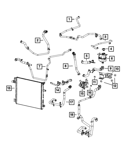 Radiator and Related Parts; Charge Air Cooler for 2023 Jeep Wrangler ...