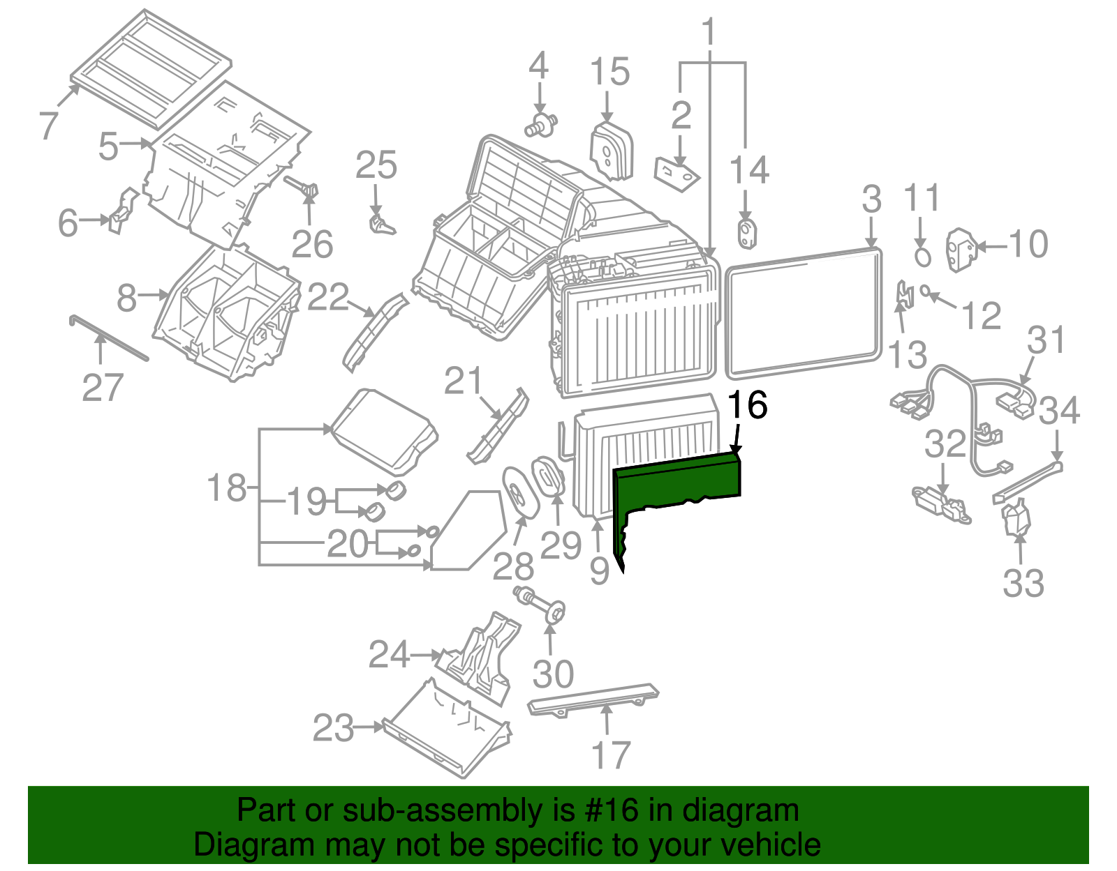 7E0-819-631 - Air Filter 2007-2015 Audi Q7 | Audi OEM Parts