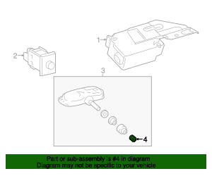 2004-2024 Toyota Cap (One Valve Stem Cap) 90942-A5002 | Toyota Parts Center
