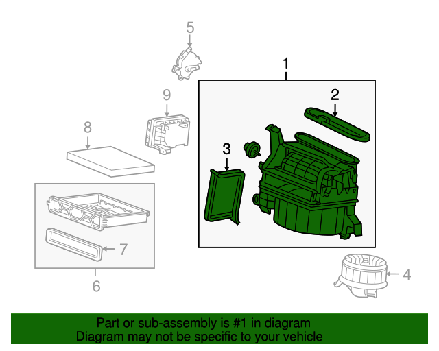 79305-TA0-A11 - Blower Assembly 2008-2015 Honda | Honda Parts Online