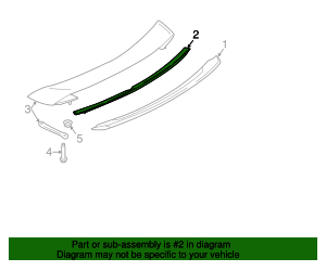 2015-2016 Ford Mustang 15 thru 16 Mustang OEM Genuine Ford Shelby Rear ...