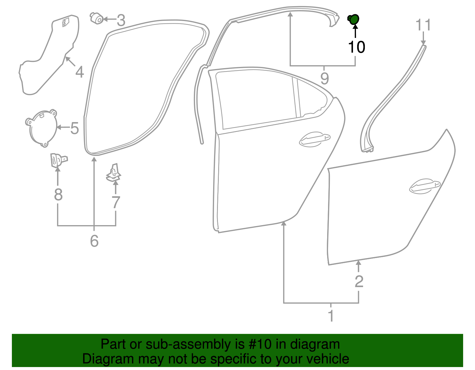 90467-05157 - Upper Weather-Strip Clip 2007-2017 Lexus | Longo Lexus Parts