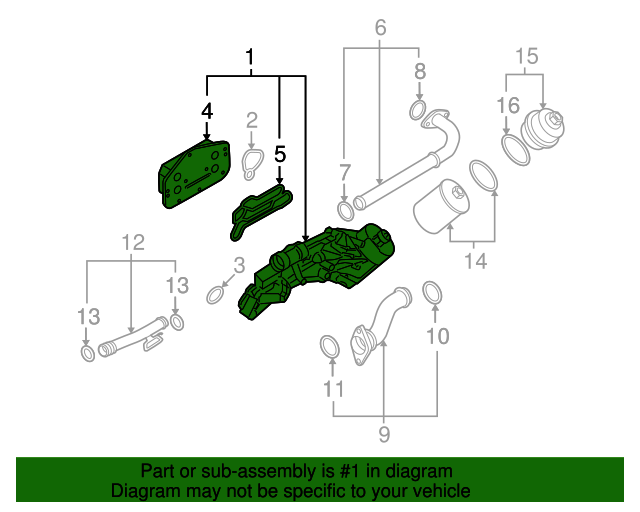 25199751 - Engine Oil Cooler Kit with Housing, Insert, Seals, and Cap ...