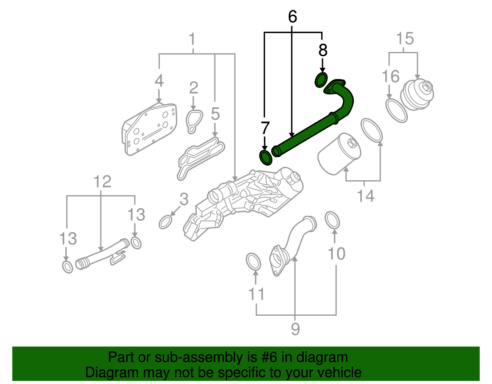 Oil Cooler Pipe 28290053 | NewGMParts.com