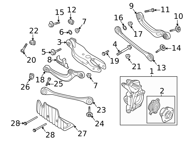 2019-2024 Audi Suspension Knuckle 4N0-505-432-F | AutoNationParts.com