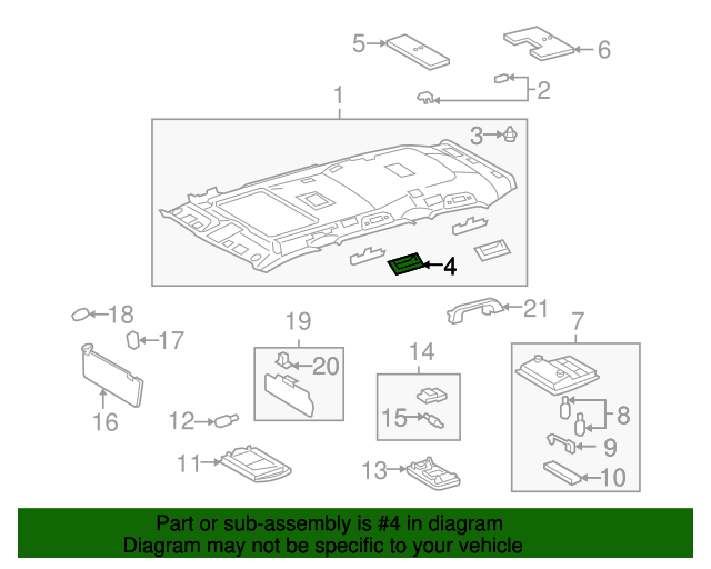 2009-2011 Lexus LX570 Air Outlet Vent 88570-60151-A0 | OEM Parts Online