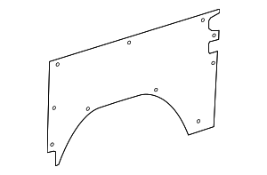 906-692-97-05 - Wheelhouse Trim 2017-2018 Mercedes-Benz | Mercedes-Benz ...