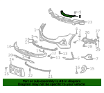 Primed Front Bumper Fascia Upper Molding 42758099 | TascaParts.com