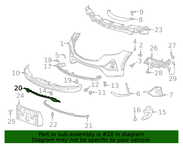 2020-2023 Buick Encore GX Plate 42592114 GM | GMPartsDirect.com