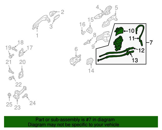 2013-2018 Hyundai Door Lock Actuator Motor 81410-2W000 | OEM Parts Online