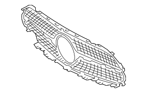 257-885-25-02 - Grille Assembly 2019-2021 Mercedes-Benz CLS 53 AMG ...