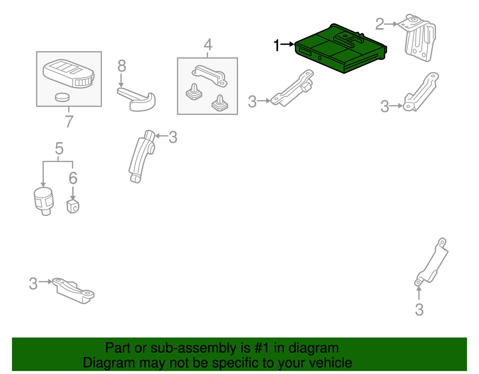 38320-T6Z-A31 - Control Module 2017-2020 Honda Ridgeline | Honda Parts ...