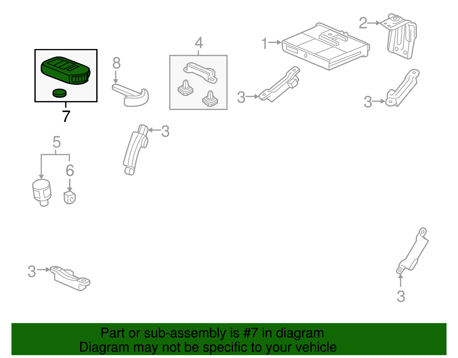 72147-T6Z-A51 - 2020-2025 Honda Ridgeline - Fob Assembly Entry Key ...