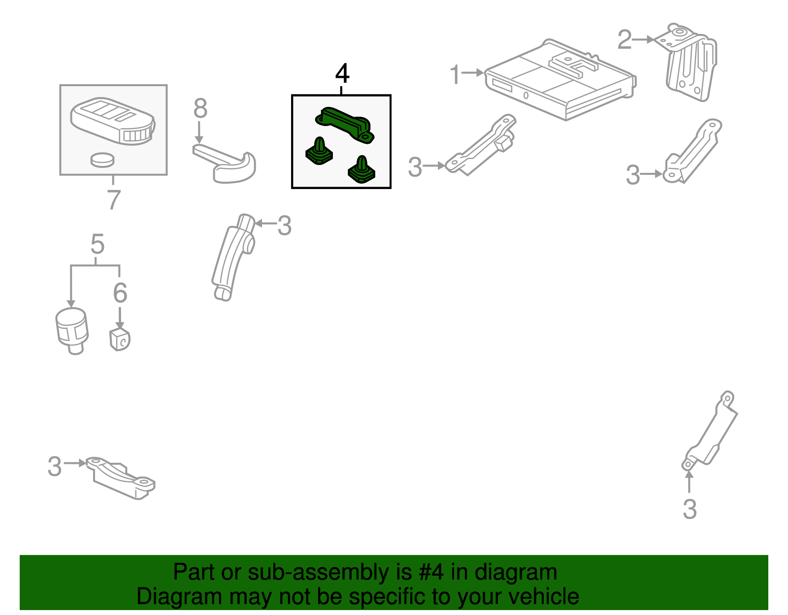 2014-2025 Honda | Antenna | 38387-TZ5-A11 | Honda OEM Discount Parts
