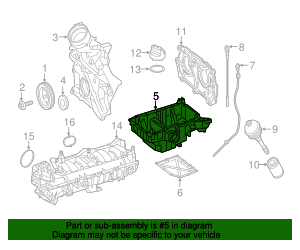 274-010-88-15 - Oil Pan 2014-2020 Mercedes-Benz | Mercedes-Benz USA Parts