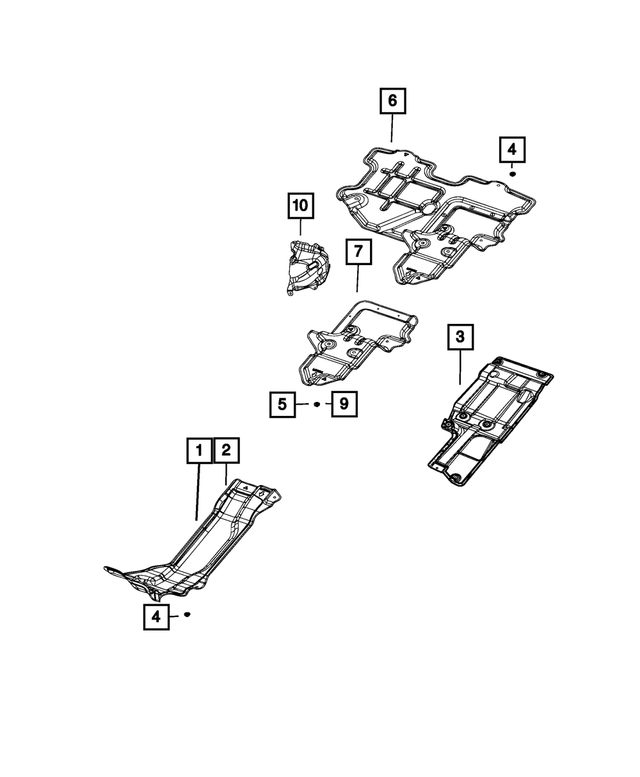 2021-2024 Jeep Wrangler Exhaust Shield 68416599AA | My Mopar Parts