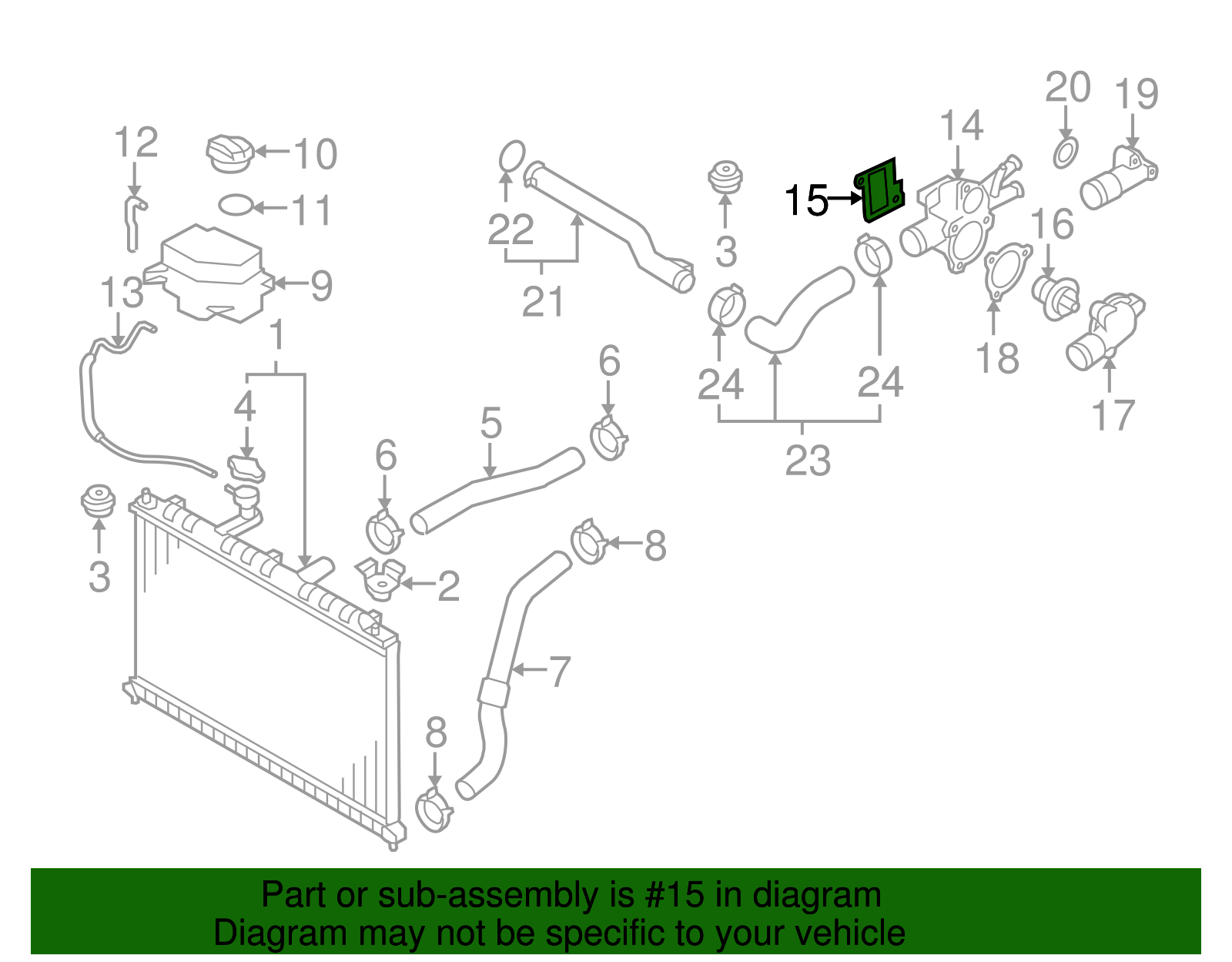1996-2011 Hyundai Accent Housing Gasket 25614-26100 | OEM Parts Online
