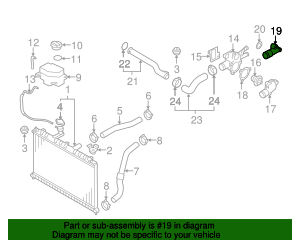 2006-2011 Hyundai Accent Water Outlet 25611-26890 | OEM Parts Online