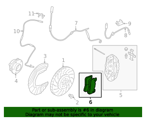 34108093705 - 2021-2024 BMW Repair Kit Brake Pads Asbes 9999999 (34-10 ...
