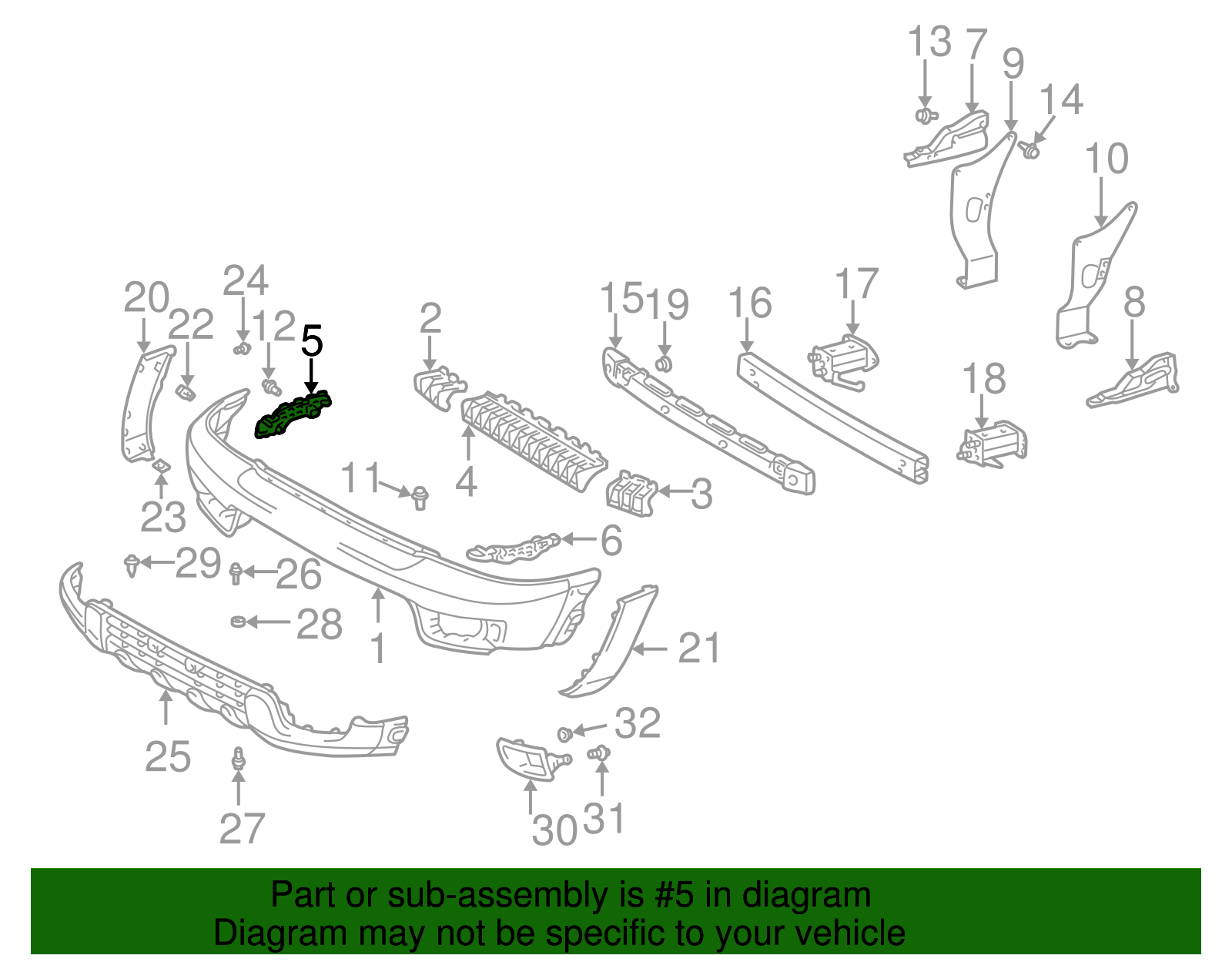 2003-2005 Toyota 4Runner Support 52115-35100 | OEM Parts Online