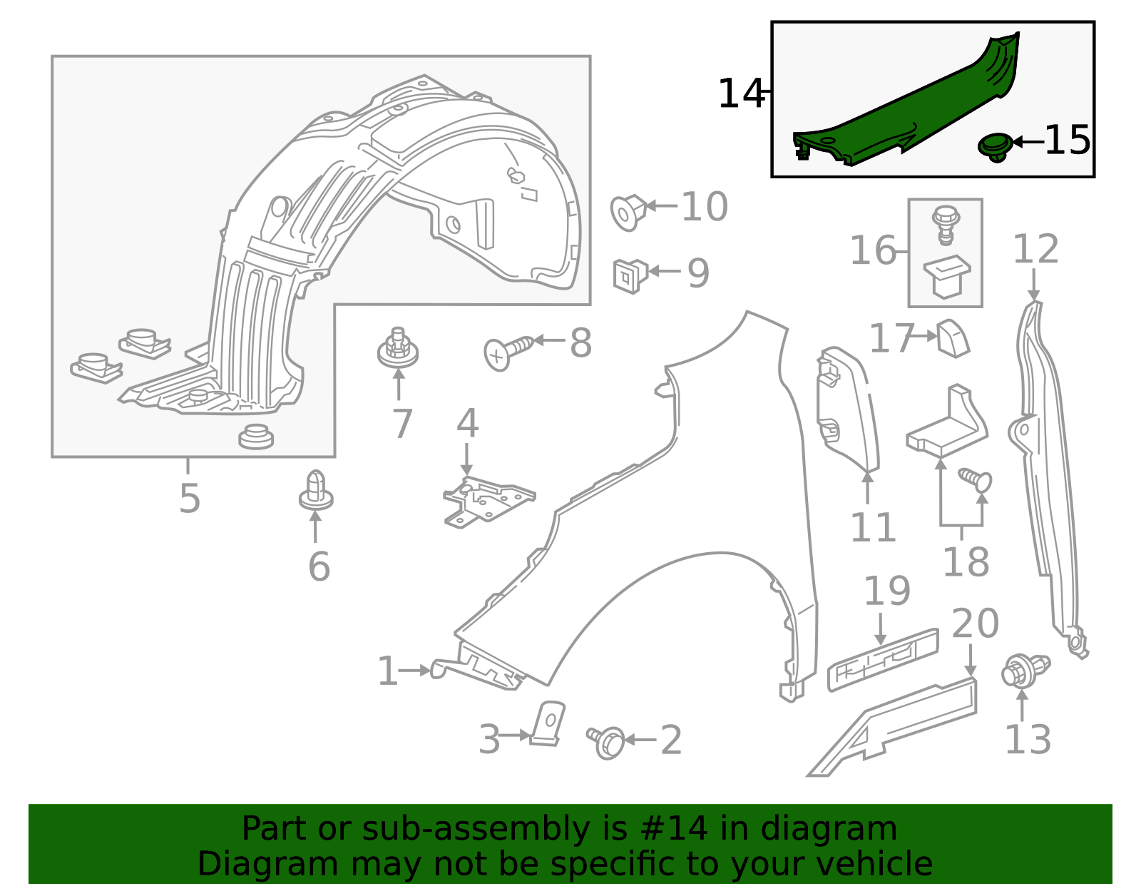2017-2020 Acura MDX Upper Trim 74118-TZ5-A02 | Acura Parts World