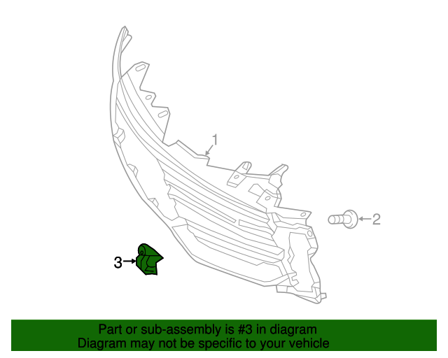 Ford Dealership 2001-2024 Ford Fog Lamp Assembly U-Nut W706735-S439 ...