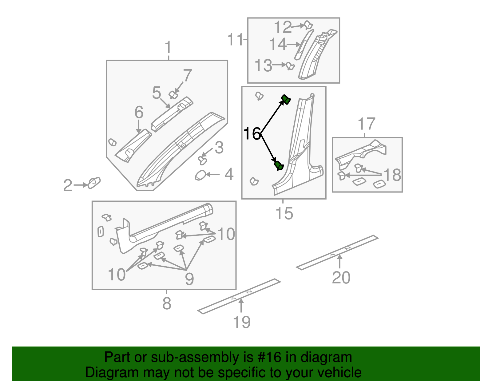1991-2025 GM GM 11588650 Multi-Purpose Clip | GM Outlet
