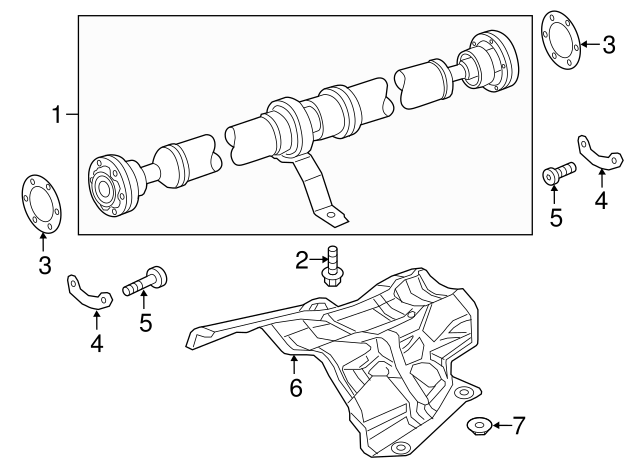 8T0-521-101-AC - Drive Shaft 2010-2015 Audi | Audi OEM Parts