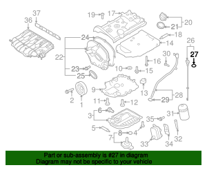 2009-2024 Volkswagen Dipstick O-Ring WHT-002-784 | OEM Parts Online