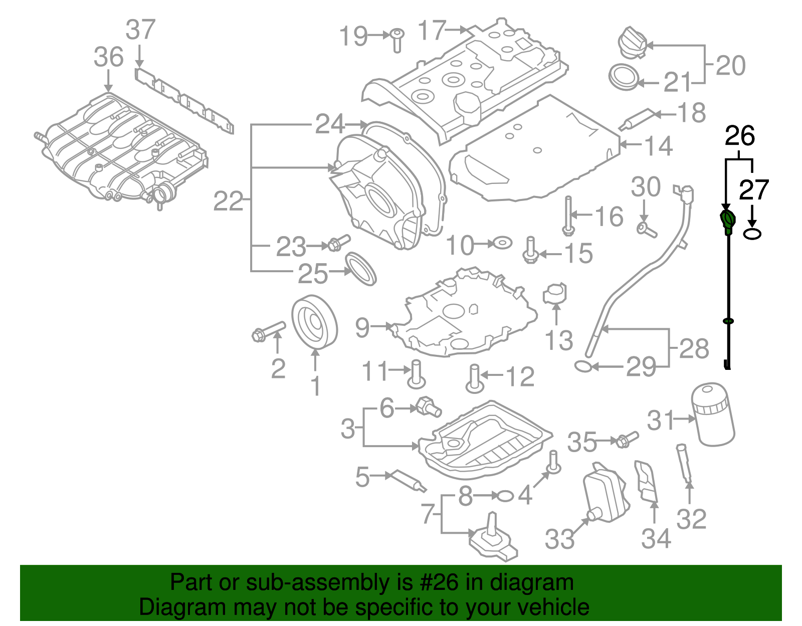 2009-2018 Volkswagen Engine Oil Dipstick 06J-115-611-L | OEM Parts Online