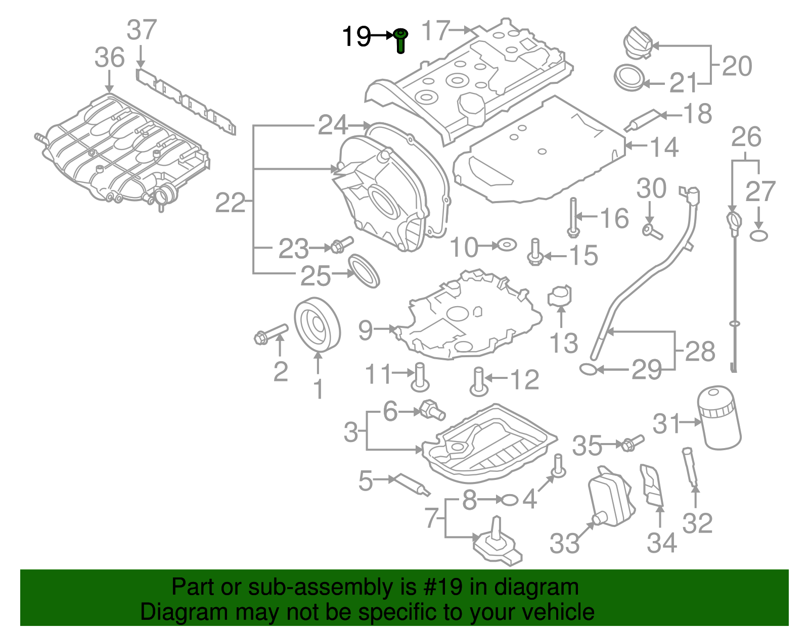 2007-2019 Volkswagen Cylinder Head Screw N-105-540-05 | OEM Parts Online