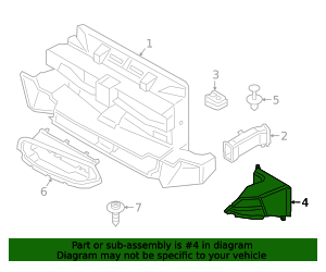 51747436856 - 2019-2024 BMW Z4 Side Duct (51-74-7-436-856) | BMW of ...