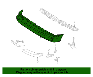 1998-2000 Toyota Tacoma Bumper Cover 53911-04090 | Toyota Parts Express