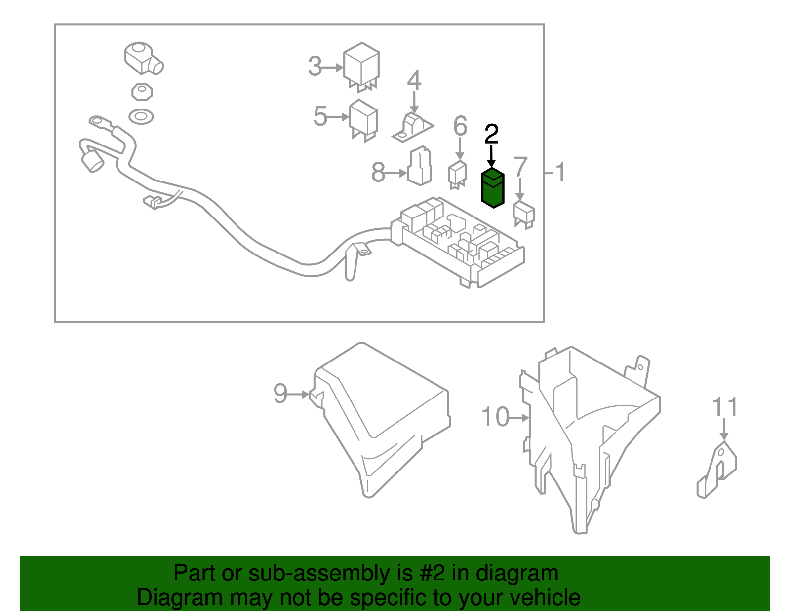2008-2014 Subaru Main Fuse 82211FC160 | Subaru Parts Store