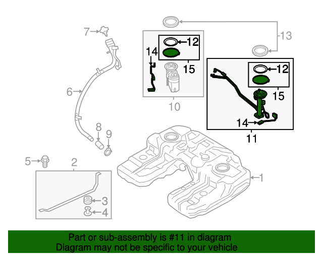 16117212588 - 2008-2015 BMW Fuel Pump (16-11-7-212-588) | BMW of South ...