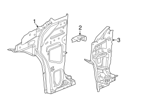 2016-2024 Chevrolet Malibu Hinge Pillar Reinforced 84651039 | OEM Parts ...