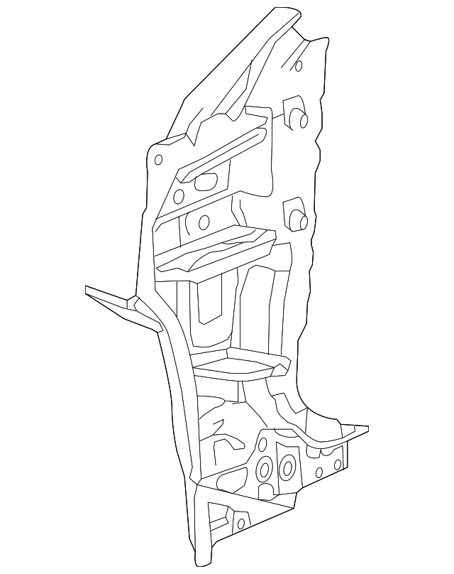 2016-2020 Chevrolet Malibu Hinge Pillar Reinforced 23484187 ...