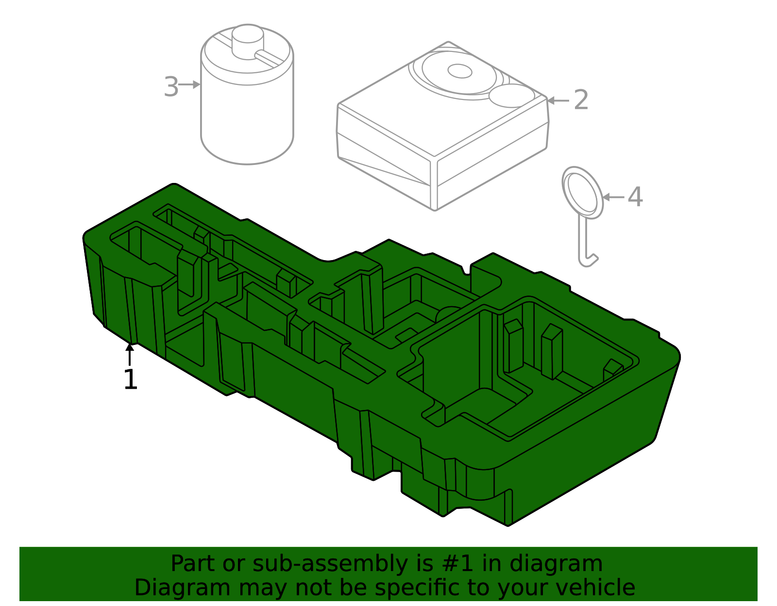 09139-P2000 - Trunk Floor Storage Box 2021-2023 Kia Sorento | Kia.Parts