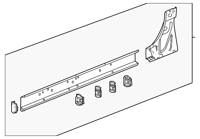 2019-2022 GM Passenger Side Rocker Inner Panel 84583117 GM ...