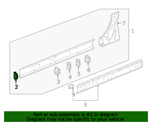 2019-2020 GM Inner Rocker Brace - Driver's Side (LH) 84489311 ...
