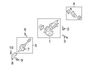 CL8Z-3C529-D - Column Assembly 2008-2012 ford | Ford Parts Direct