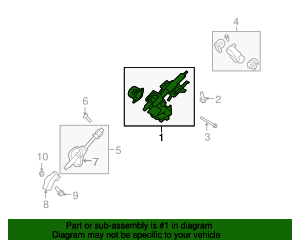 CL8Z-3C529-D - Column Assembly 2008-2012 ford | Ford Parts Direct