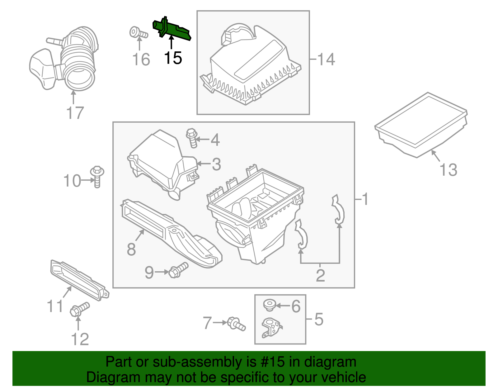 Ford Dealership 2012-2023 Ford Motorcraft™ Mass Air Flow Sensor AFLS ...