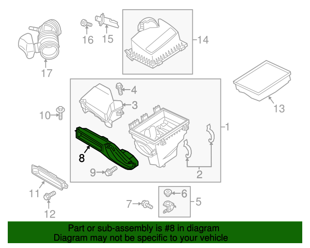 2013-2020 Ford Inner Duct DS7Z-9C675-A | TascaParts.com