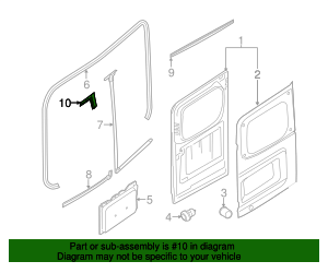2018-2021 Nissan Upper Seal 90821-1PC2A | OEM Parts Online