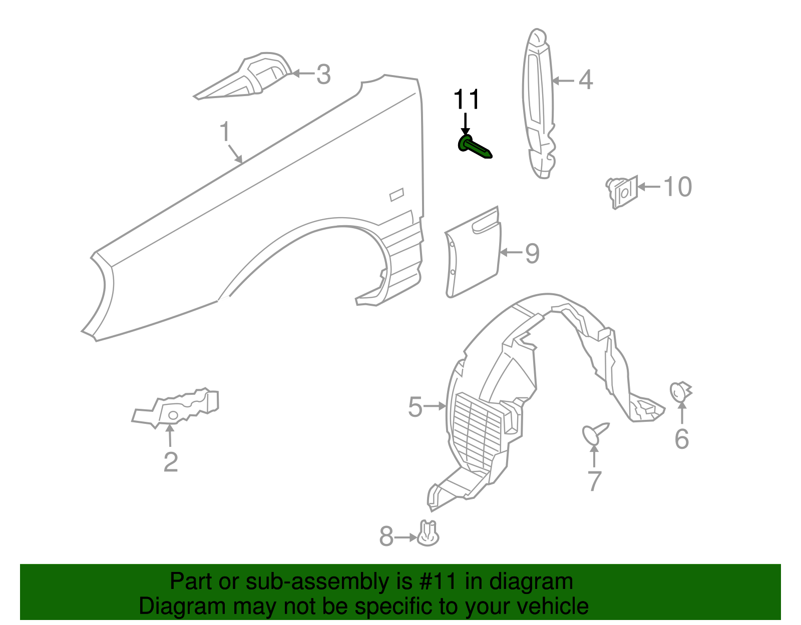12433-04107B - Outer Molding Screw 2007-2025 Kia | Kia.Parts Store