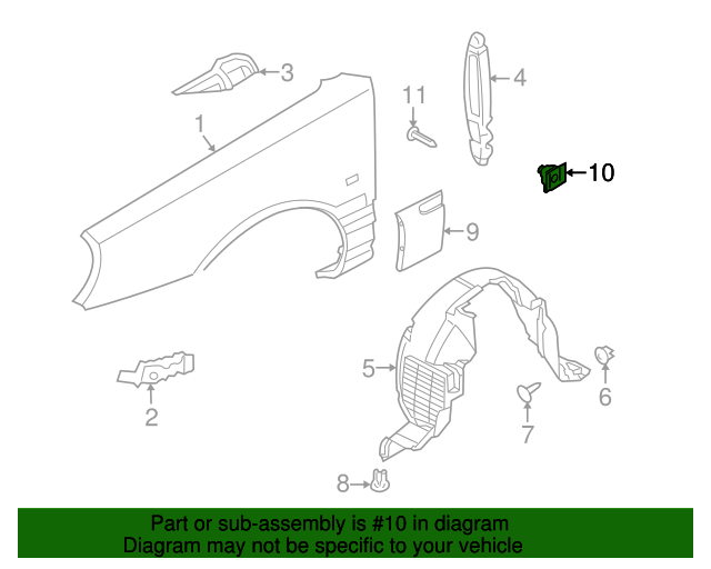 87756-37000 - Molding Clip 2008-2009 Kia Amanti | Kia.Parts Store